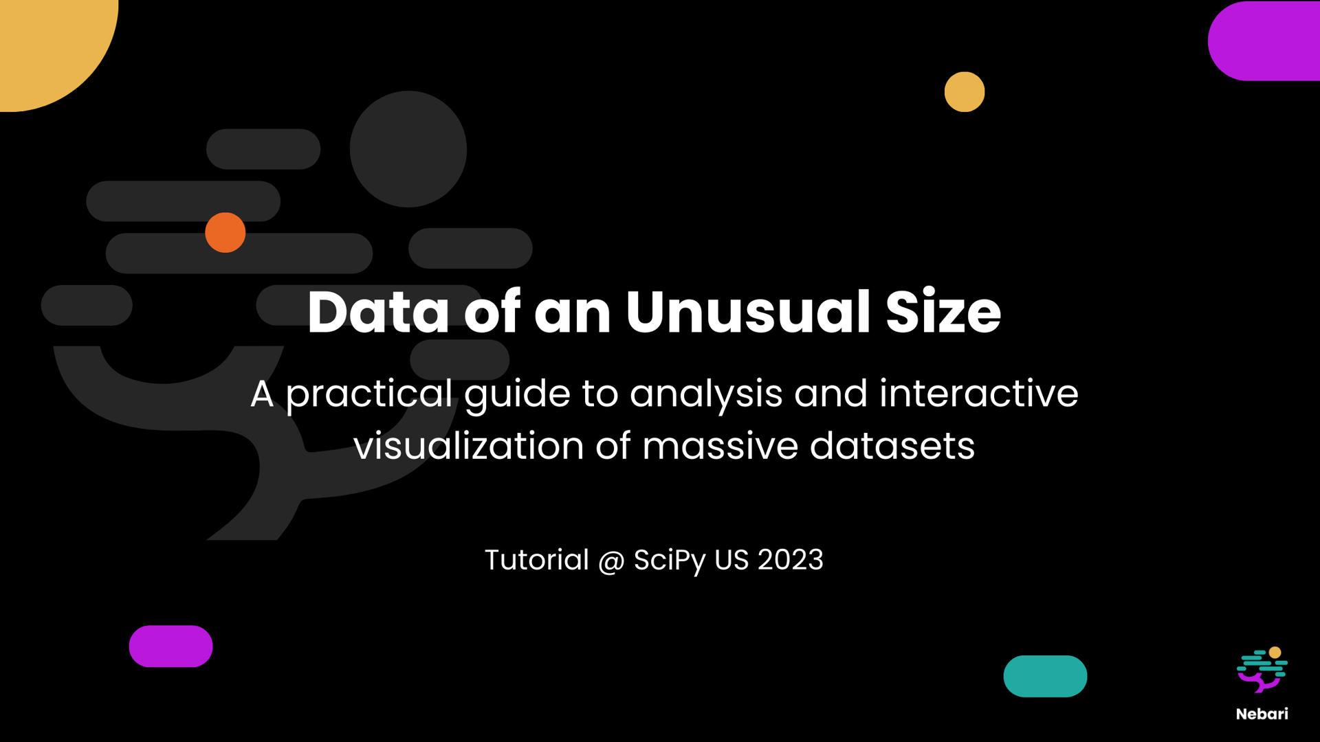 Data of an Unusual Size: A practical guide to analysis and interactive visualization of massive ...