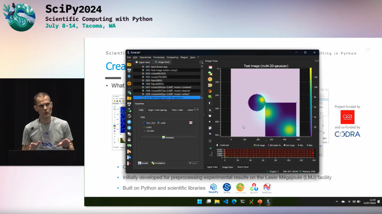 From Spyder to DataLab: 15 years of scientific software crafting in Python :: SciPy 2024 :: pretalx